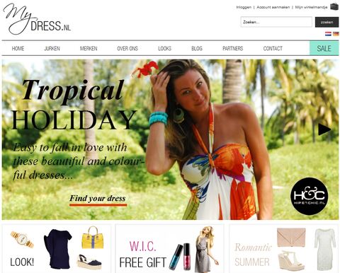 De nieuwe site van Mydress!